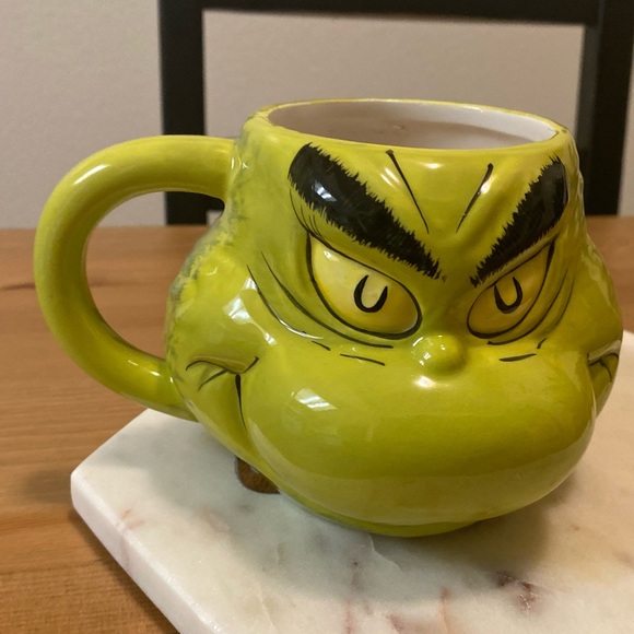 Disney | Dining | Dr Seuss Grinch Sculpted Ceramic Mug | Poshmark
